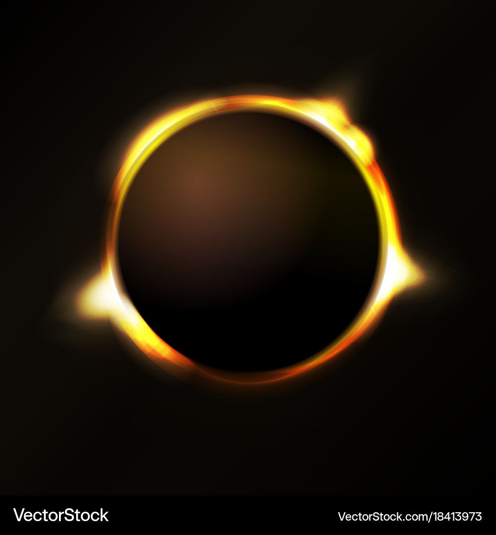 Solar eclipse background Royalty Free Vector Image