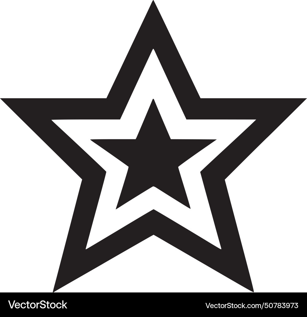 Stars - minimalist and simple silhouette Vector Image