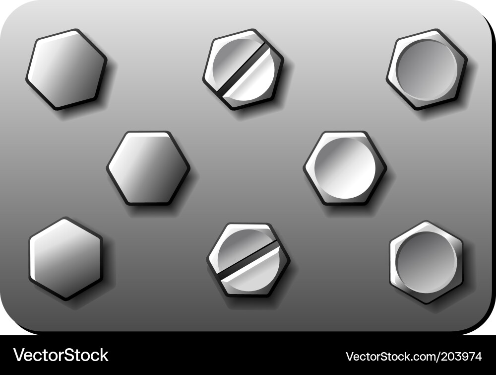 Bolt screw Royalty Free Vector Image - VectorStock