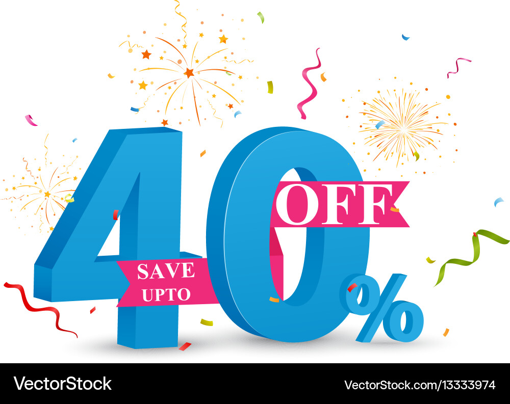 Discount sale banner design Royalty Free Vector Image