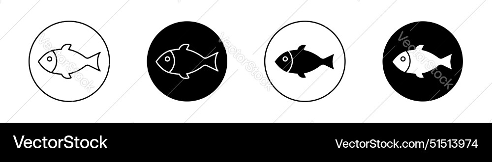 Fish icon Royalty Free Vector Image - VectorStock