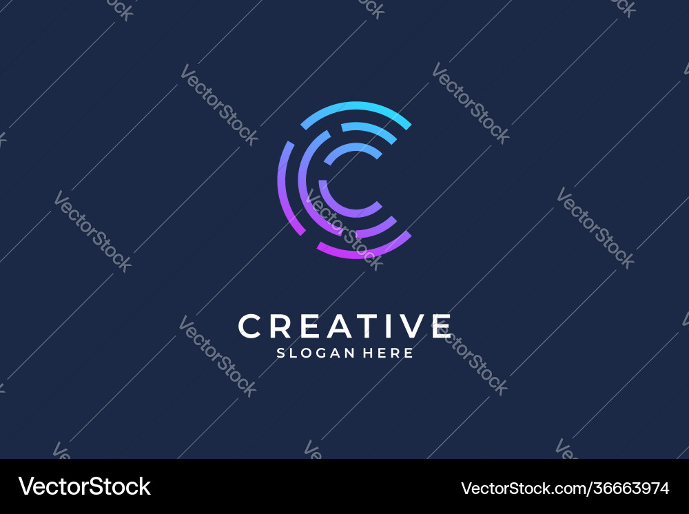 Initial C Logo Inspiration - Modern & Creative