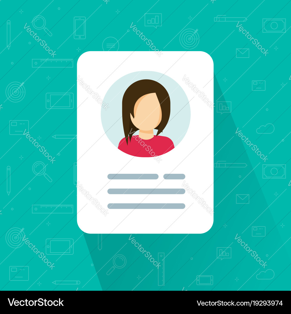 Personal info icon isolated Royalty Free Vector Image