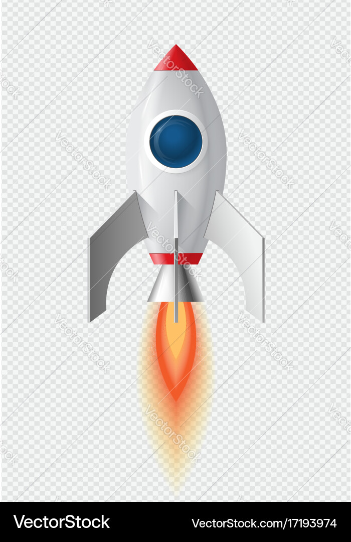 Space rocket icon Royalty Free Vector Image - VectorStock