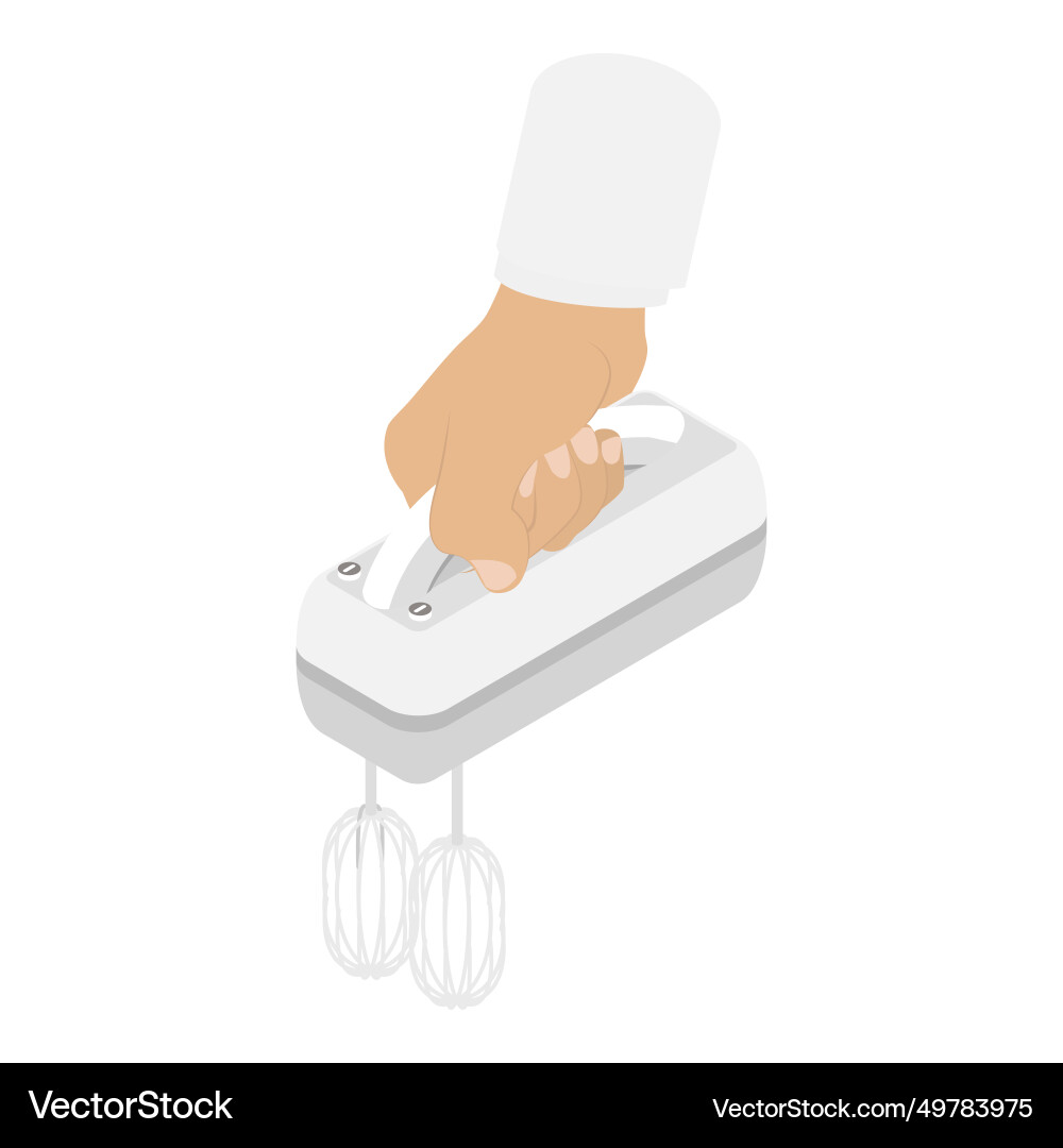 3d isometric flat set of hands holding Royalty Free Vector