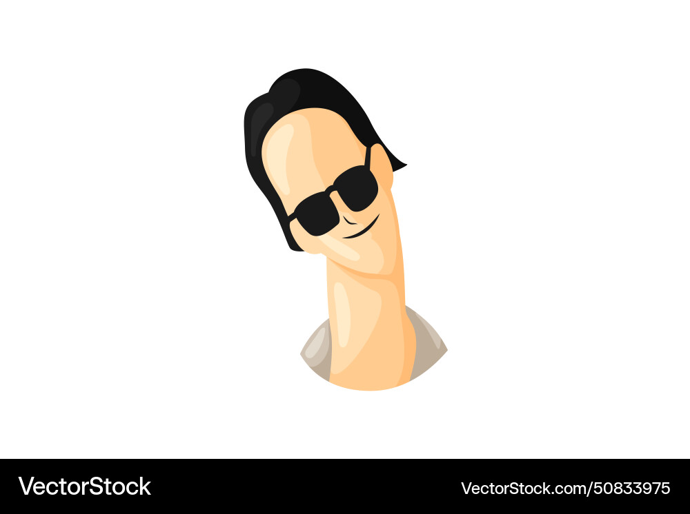 Funny and weird sticker design Royalty Free Vector Image
