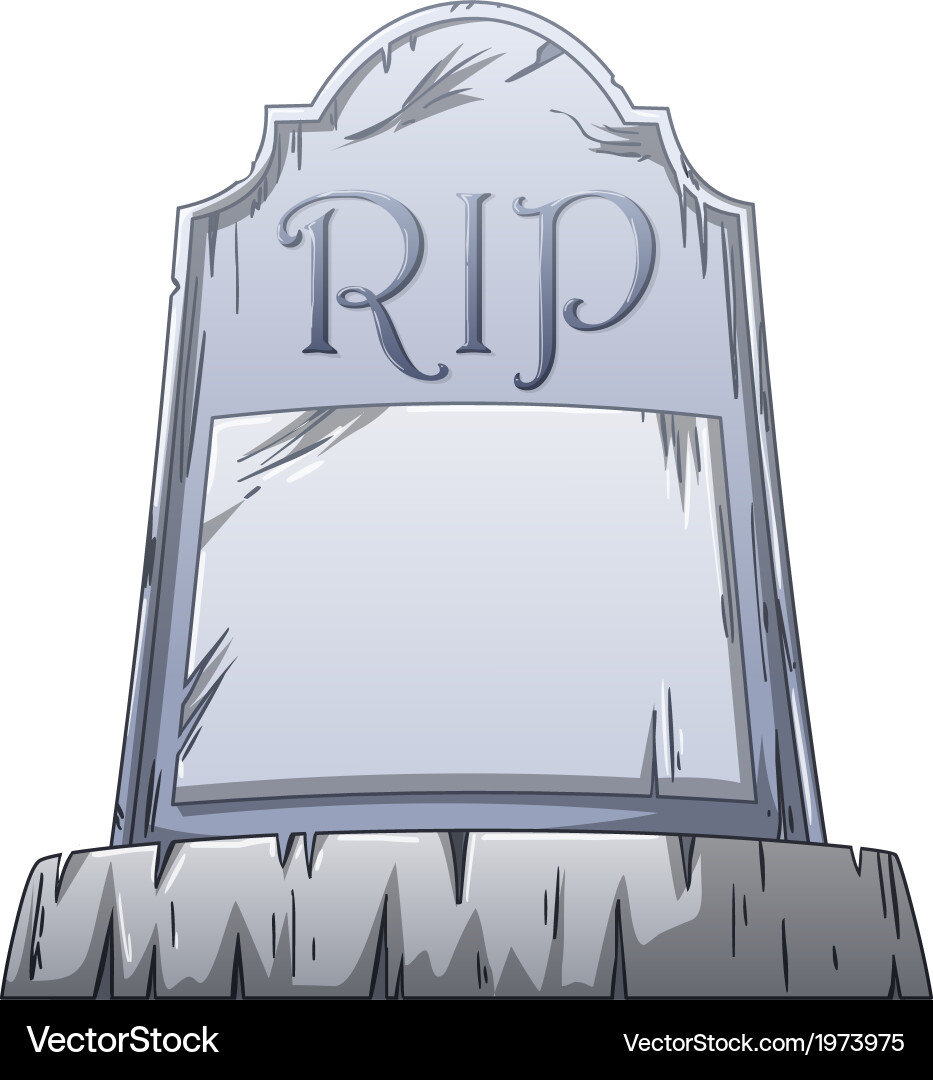 Rip grave Royalty Free Vector Image - VectorStock