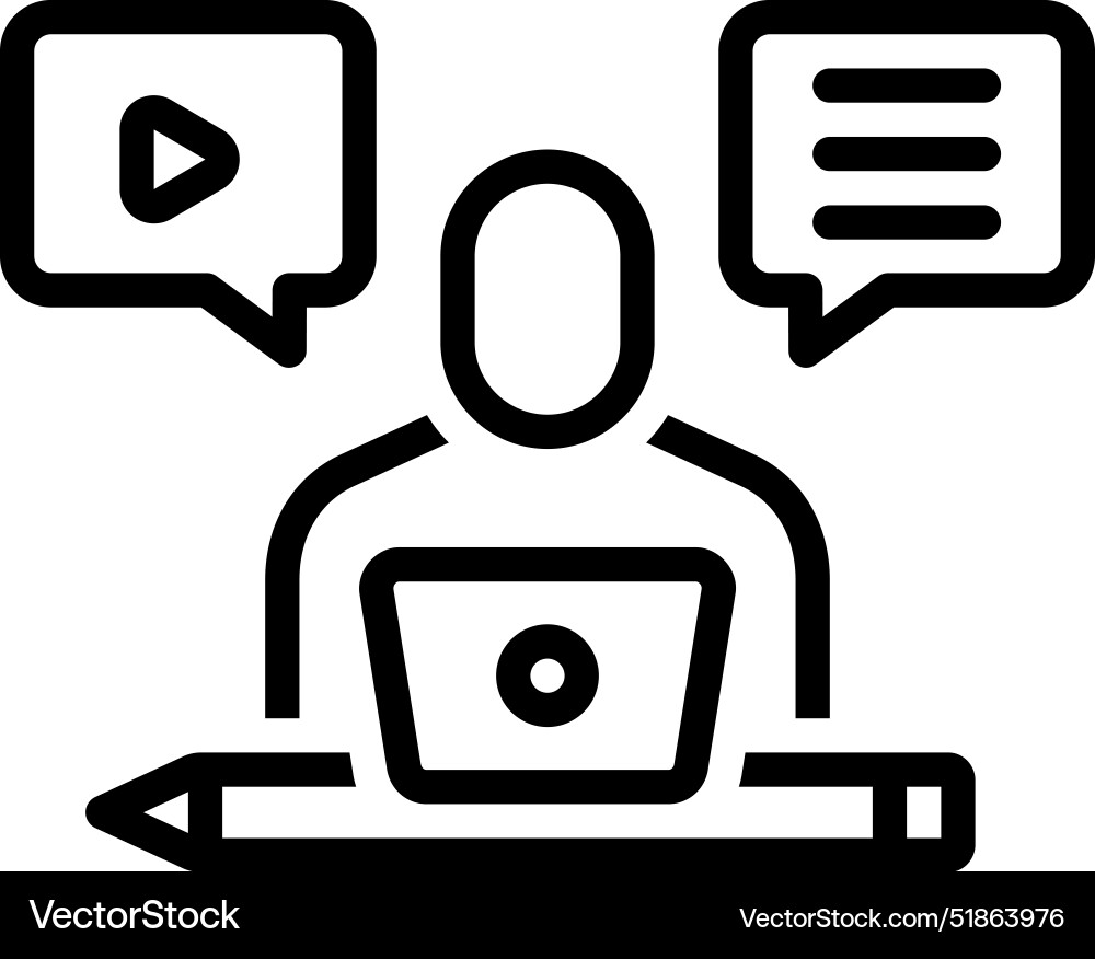 Content creator Royalty Free Vector Image - VectorStock
