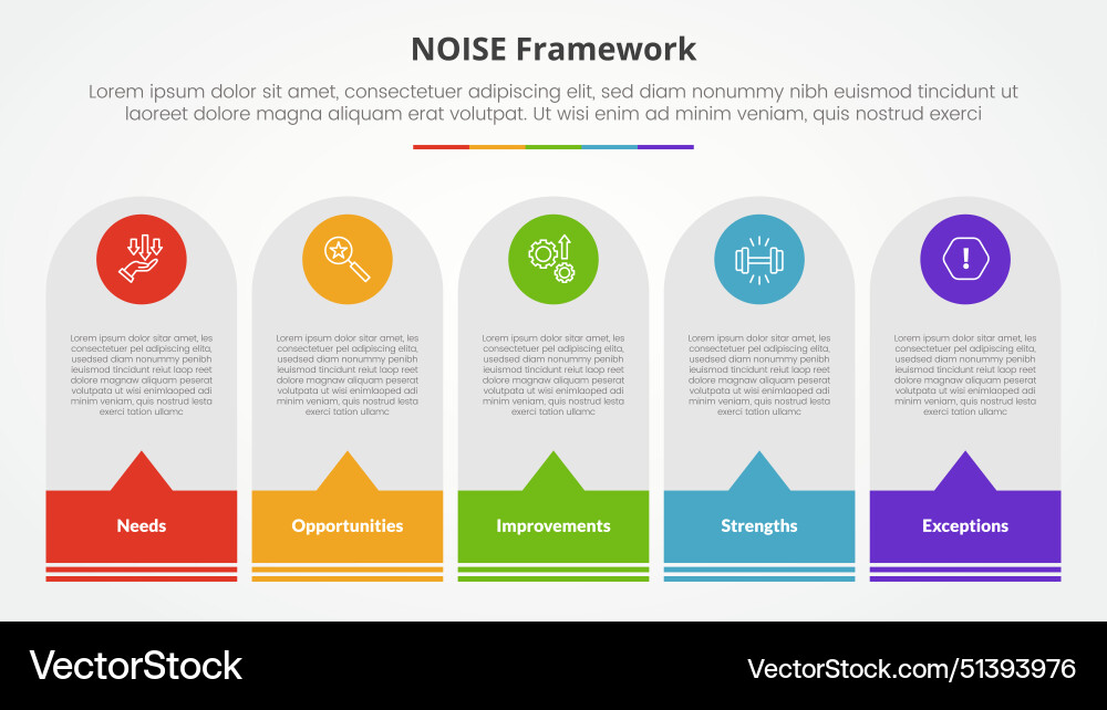Noise analysis model infographic concept Vector Image