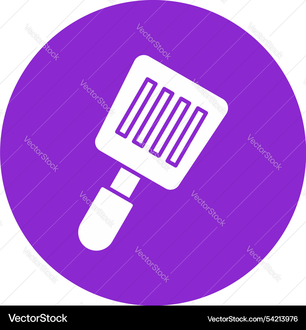 Spatula glyph circle icon Royalty Free Vector Image