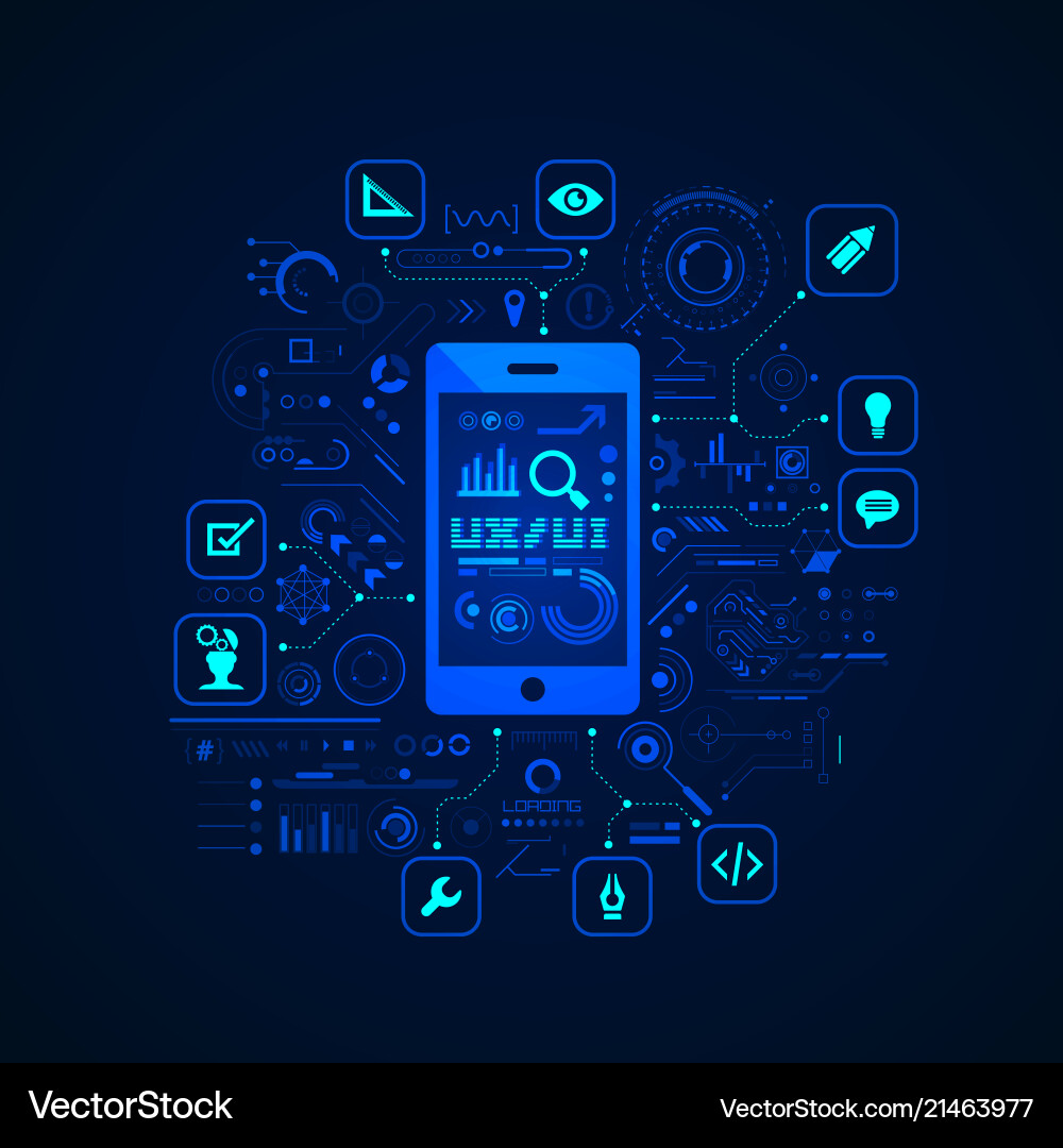 Ux ui Royalty Free Vector Image - VectorStock