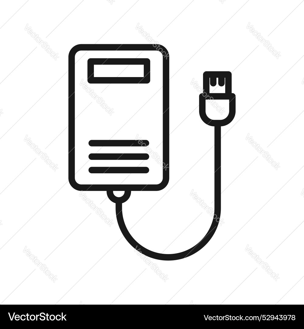 External hard drive icon Royalty Free Vector Image