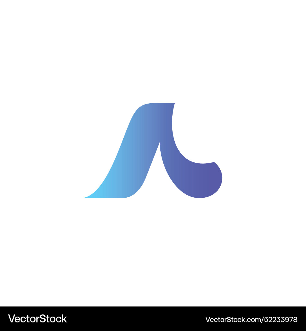 Letter a logo initial icon Royalty Free Vector Image