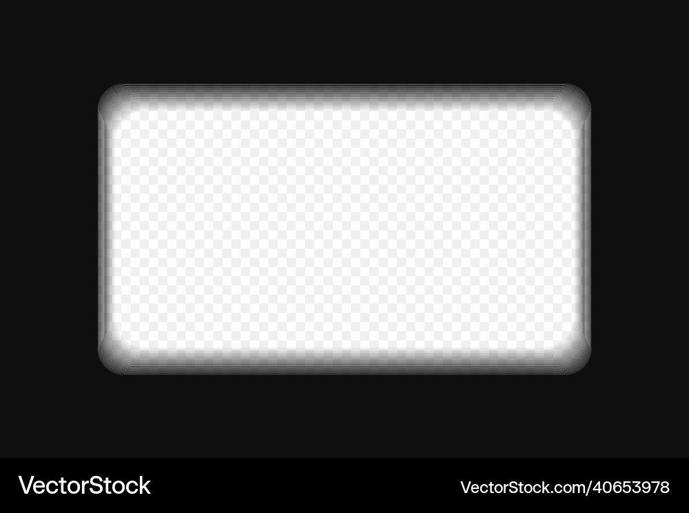 Old cinematic frame overlay texture on transparent