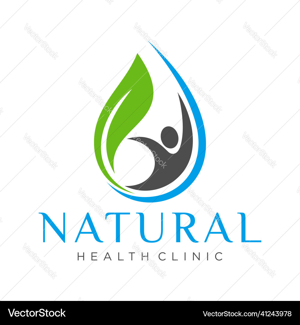 Running Person Health Logo Template Royalty Free Vector
