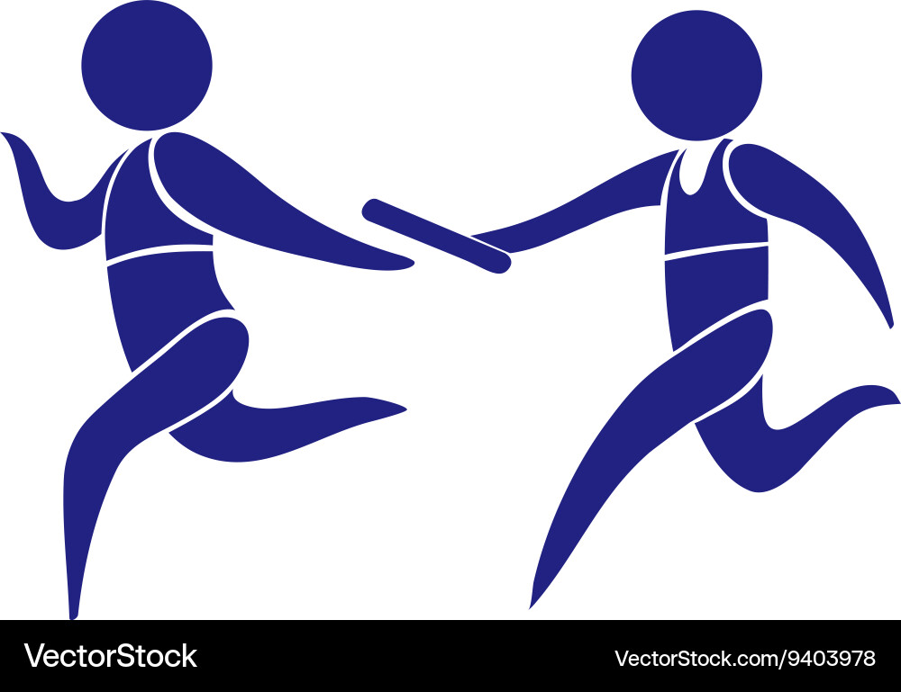 Running Relay Logo Royalty Free Vector Image - VectorStock