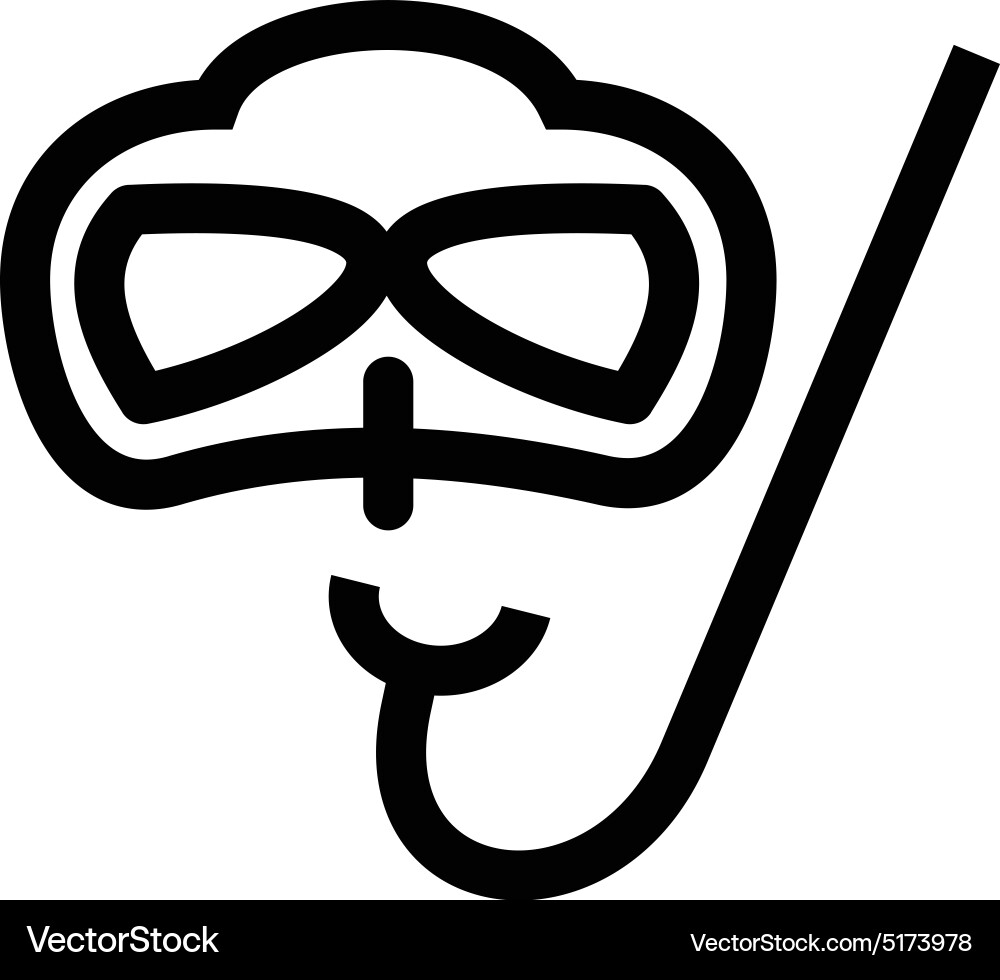 Snorkel Royalty Free Vector Image - VectorStock