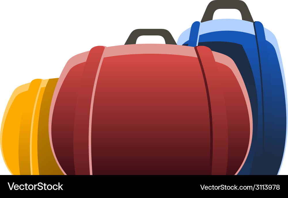 Three bags Royalty Free Vector Image - VectorStock