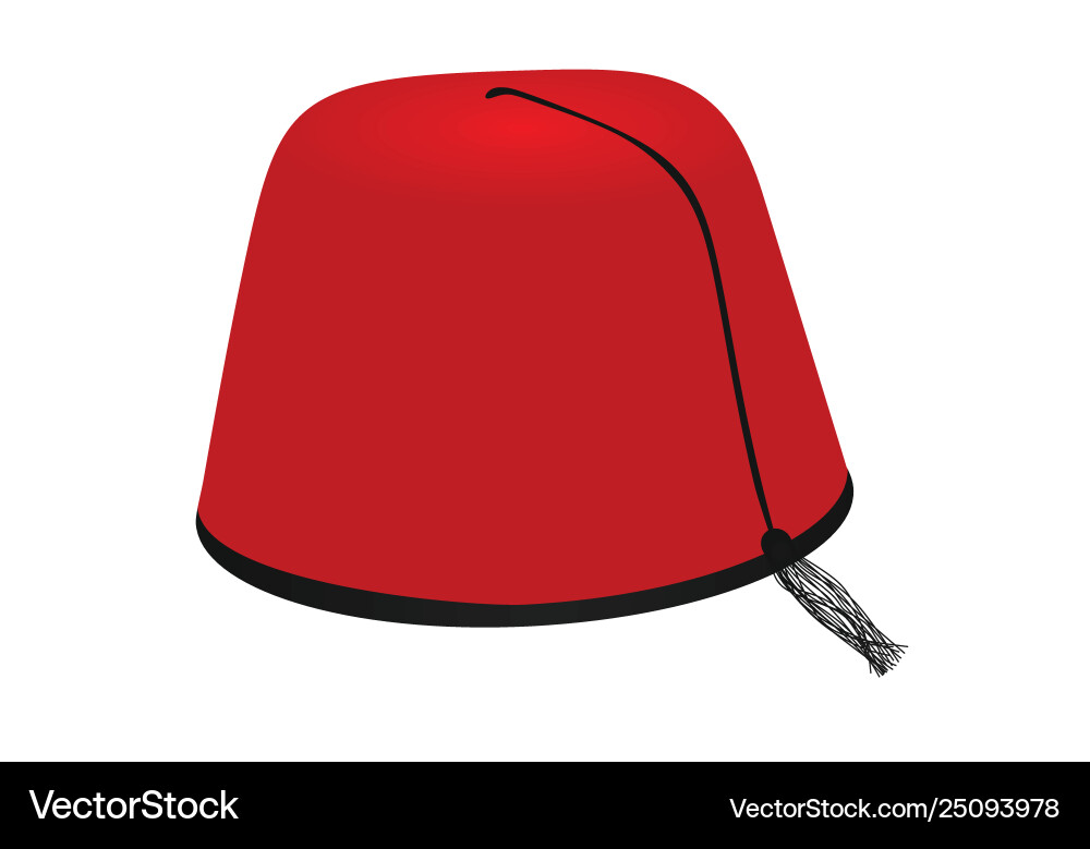 Turkish hat Royalty Free Vector Image - VectorStock