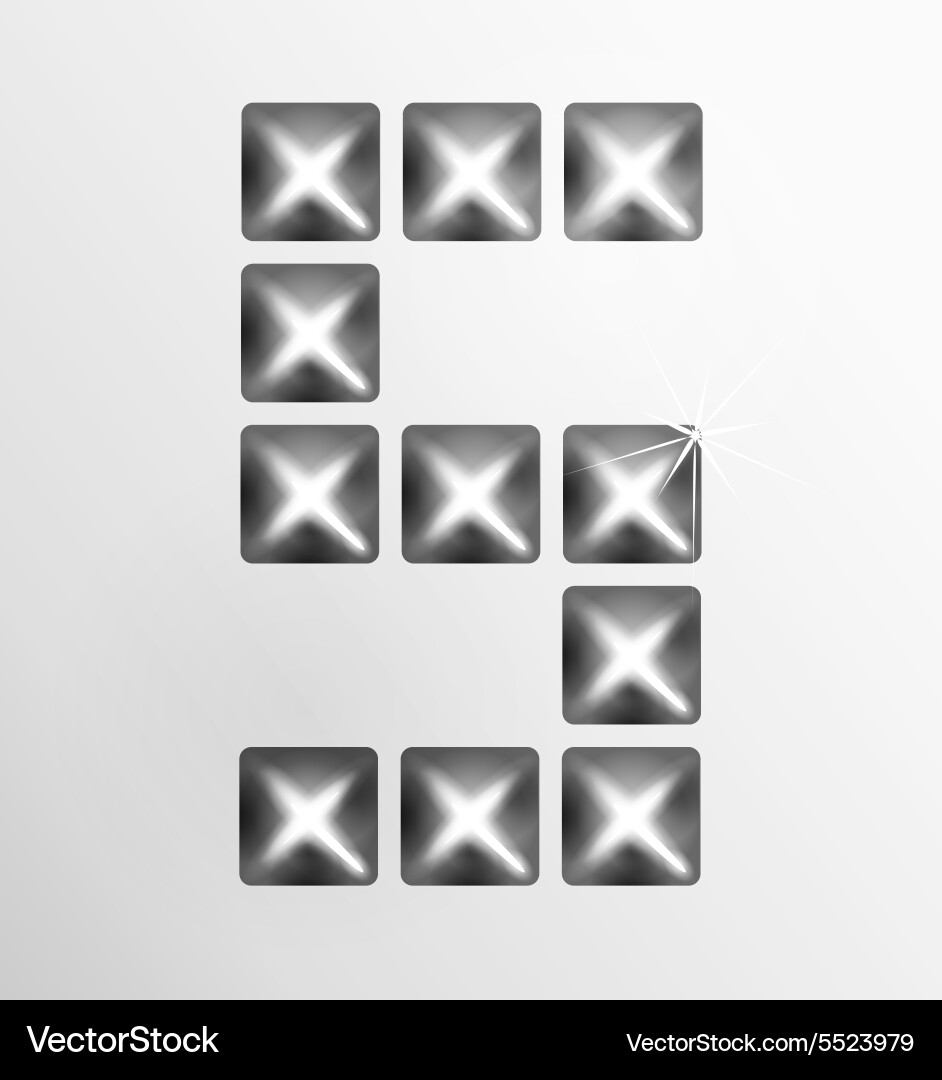 Abstract creative font Royalty Free Vector Image