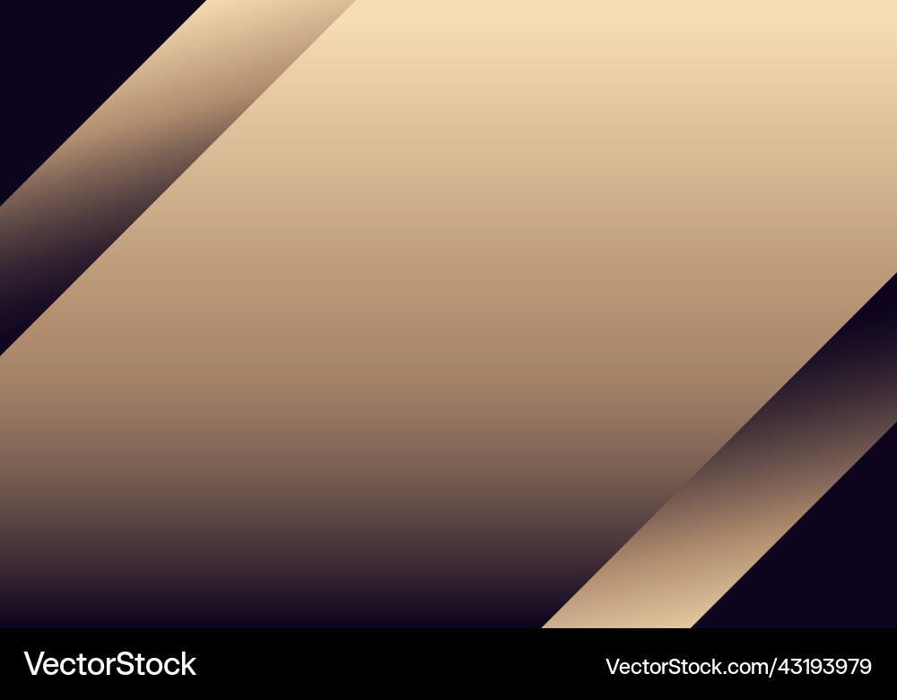 Abstract elegant minimal golden stripe diagonal Vector Image