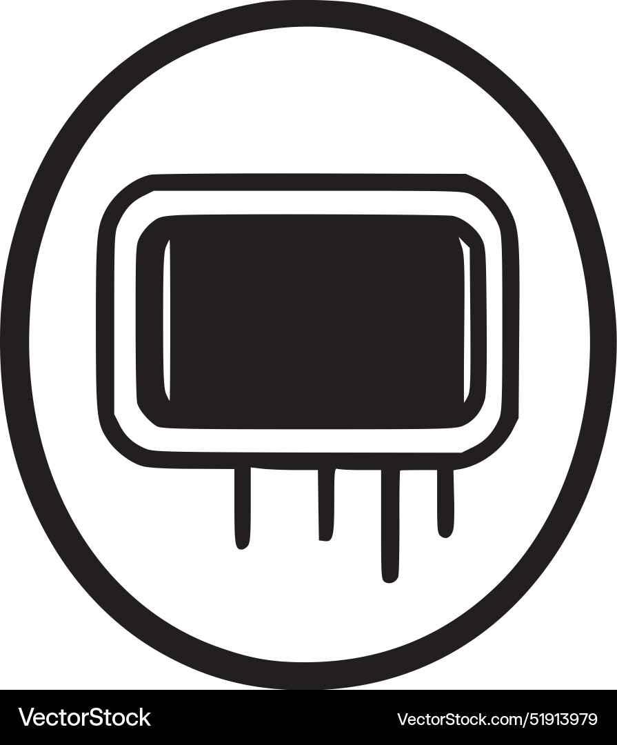 Badge - black and white isolated icon Royalty Free Vector