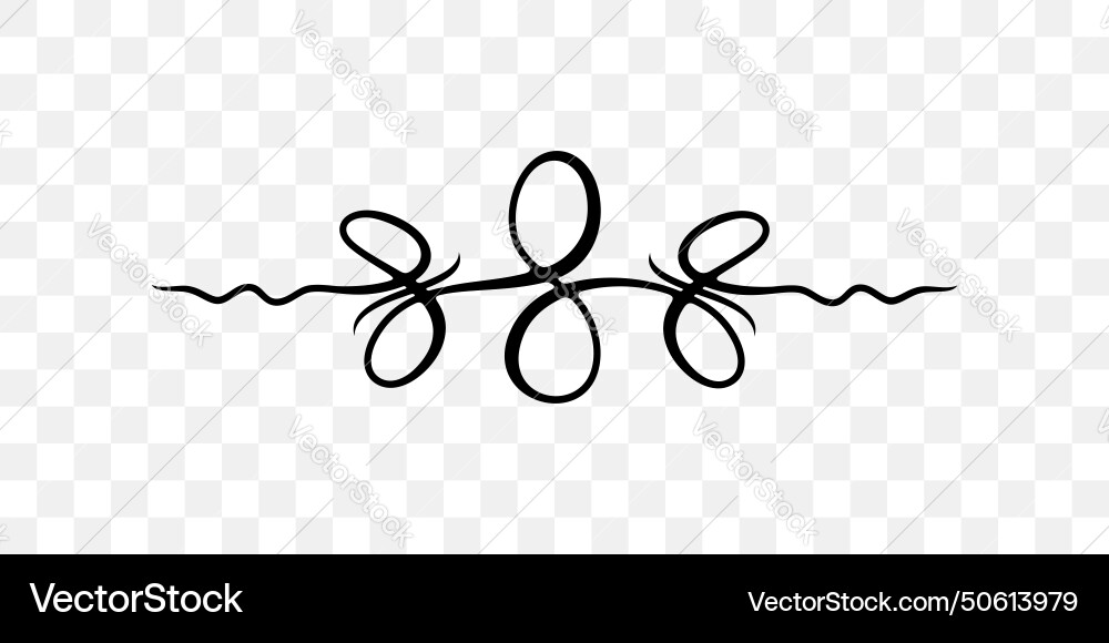 Decorative ornamental filigree and thin dividers Vector Image