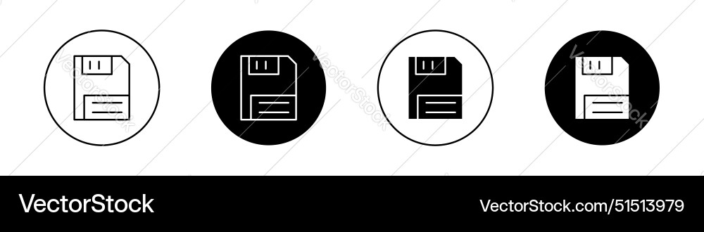 Floppy disk icon Royalty Free Vector Image - VectorStock