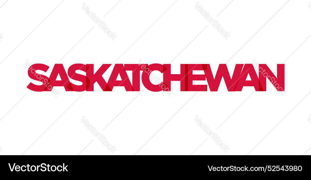 Saskatchewan in the canada emblem design Vector Image