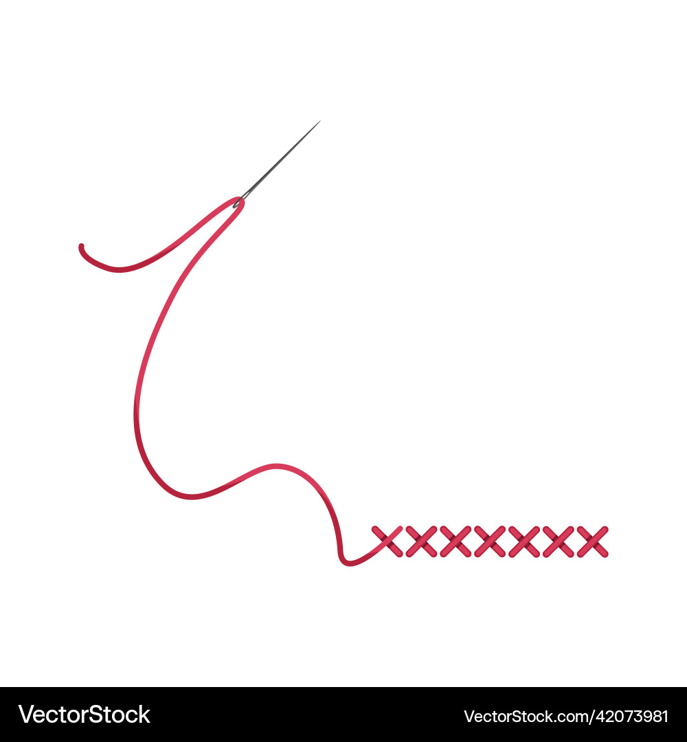 Color embroidery icon Royalty Free Vector Image