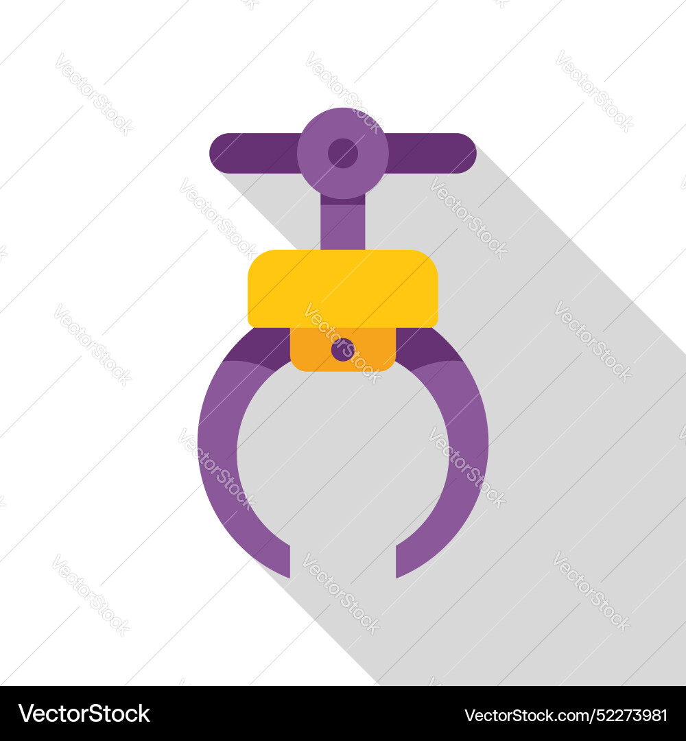 Robotic arm gripper holding with two fingers Vector Image