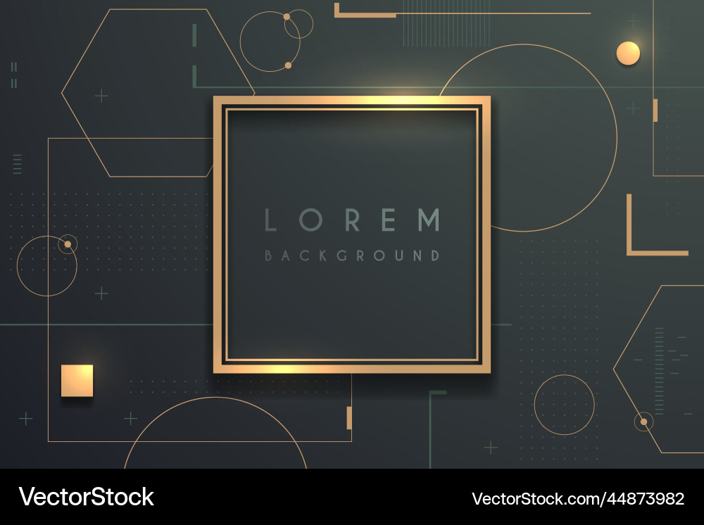 Abstract geometric shapes template background Vector Image
