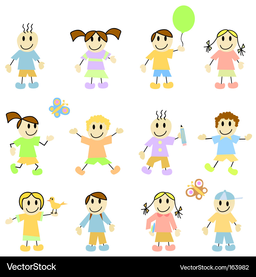 Cartoon children Royalty Free Vector Image - VectorStock