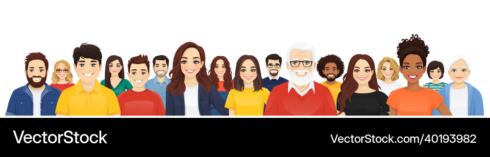 Group of diversity people Royalty Free Vector Image