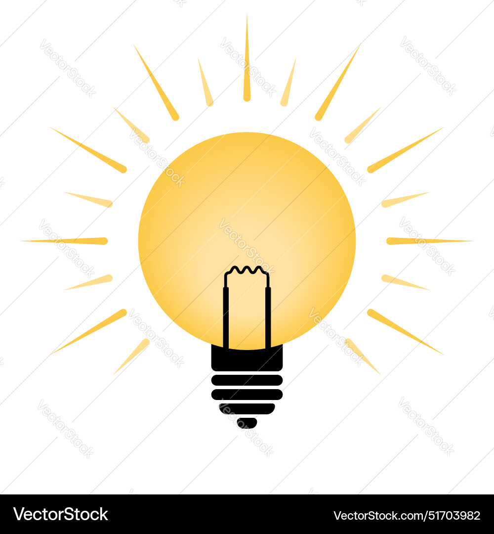 Light Bulb Vector Clip Art Vector Illustration Of Pop Art Light Bulb
