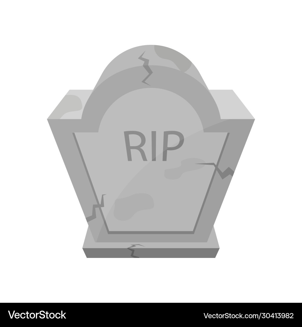 Old tombstone Royalty Free Vector Image - VectorStock