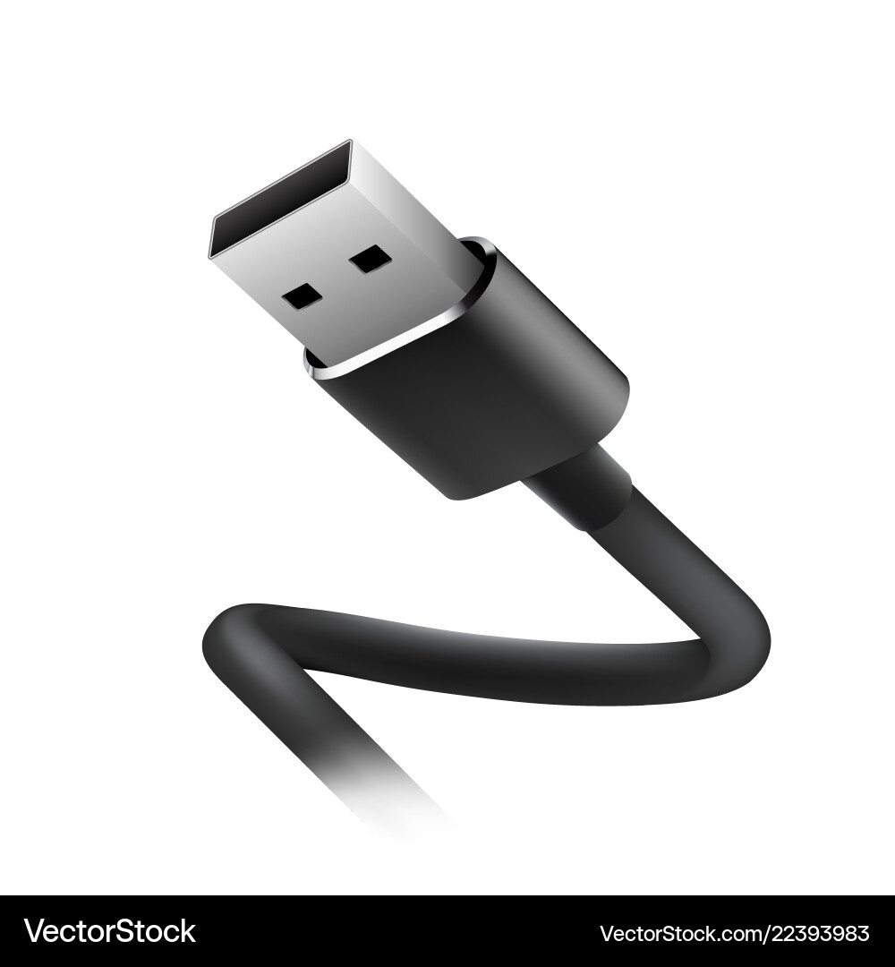 Cable connectors Royalty Free Vector Image - VectorStock