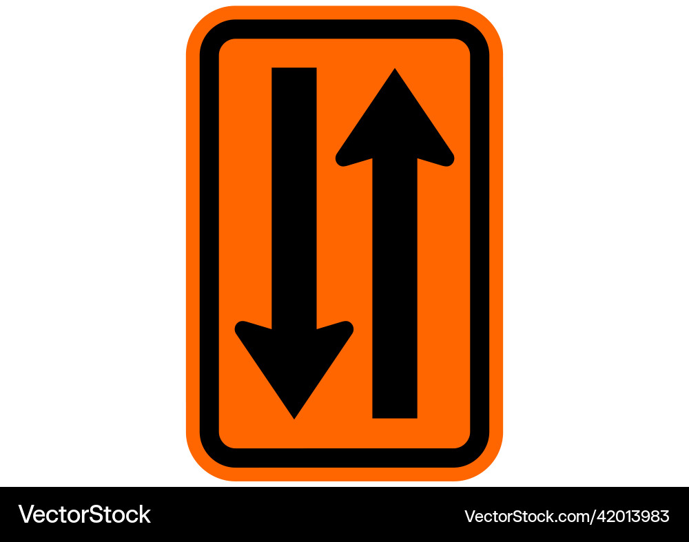 Opposing traffic Royalty Free Vector Image - VectorStock