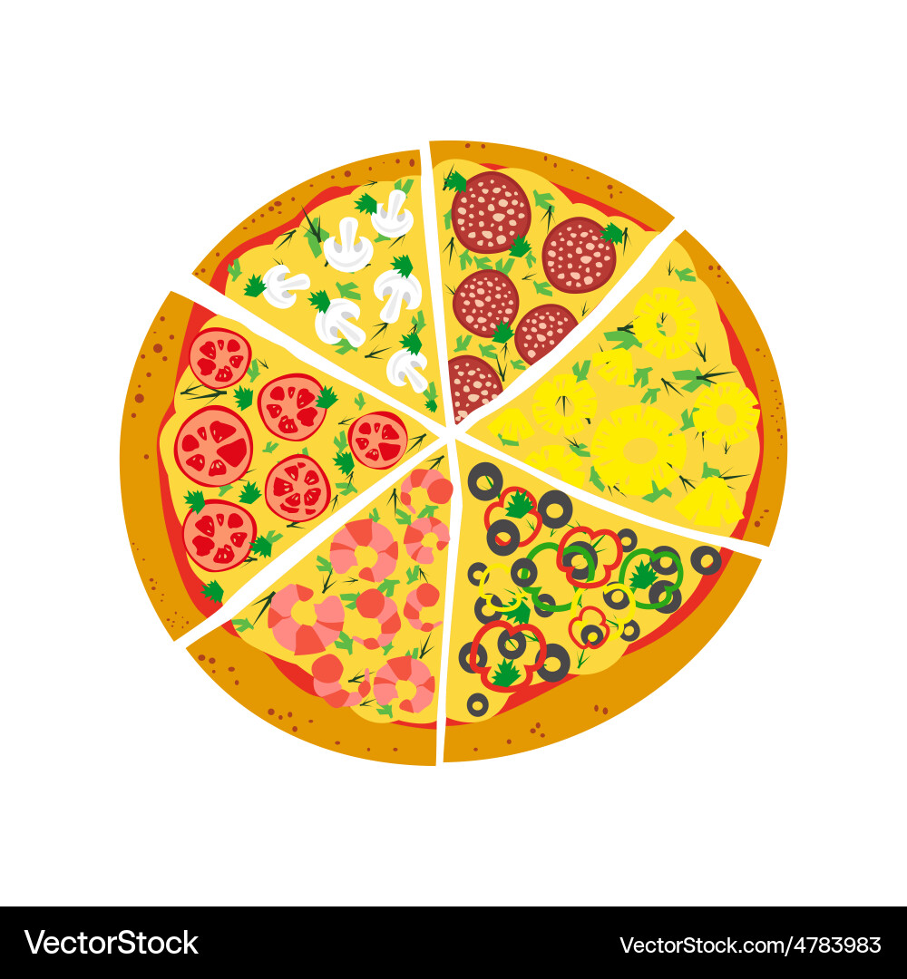 Pizza Royalty Free Vector Image - VectorStock