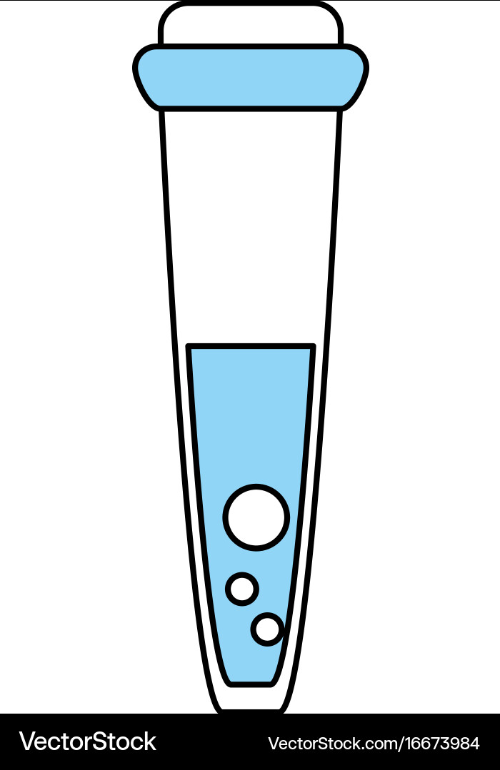 Eppendorf tube Royalty Free Vector Image - VectorStock
