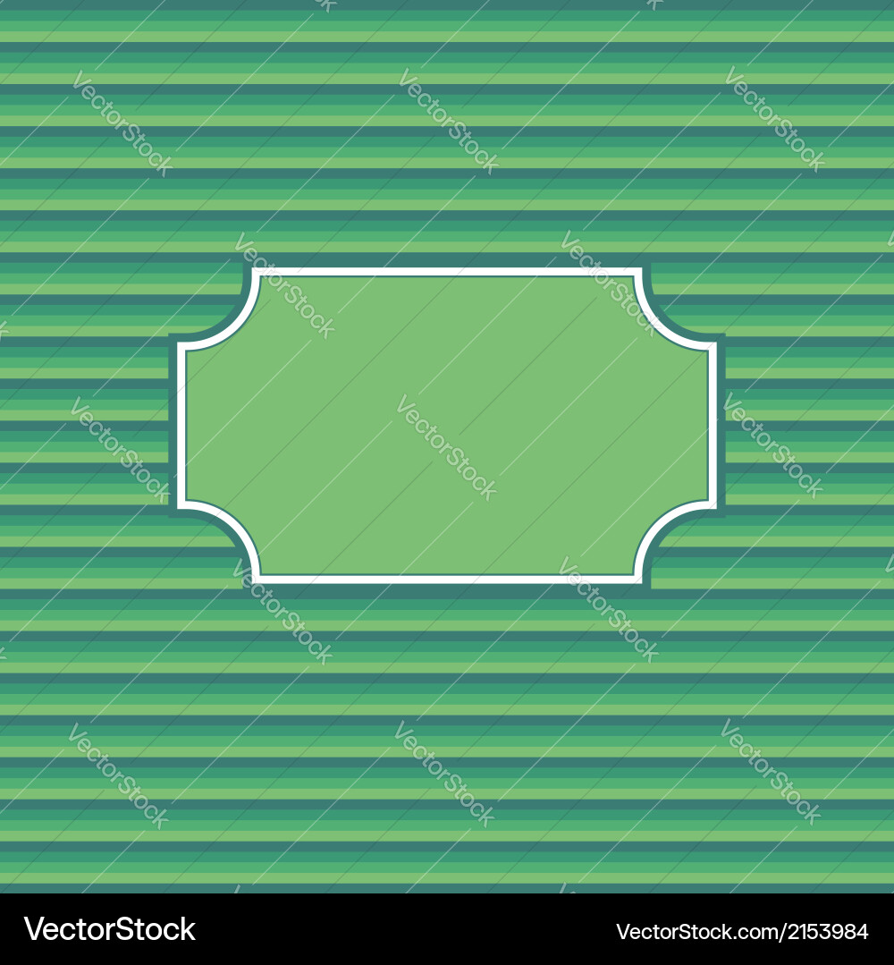 Green frame Royalty Free Vector Image - VectorStock