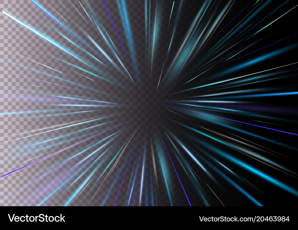 High speed motion light Royalty Free Vector Image