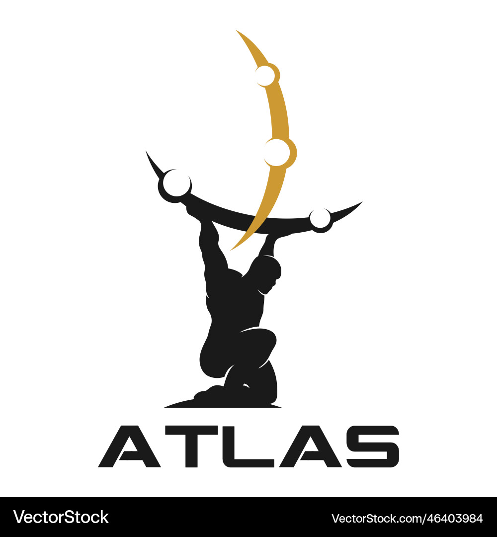 Modern atlas logo Royalty Free Vector Image - VectorStock