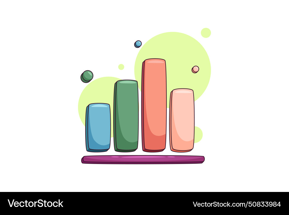 Music spectrum functional flat sticker Royalty Free Vector