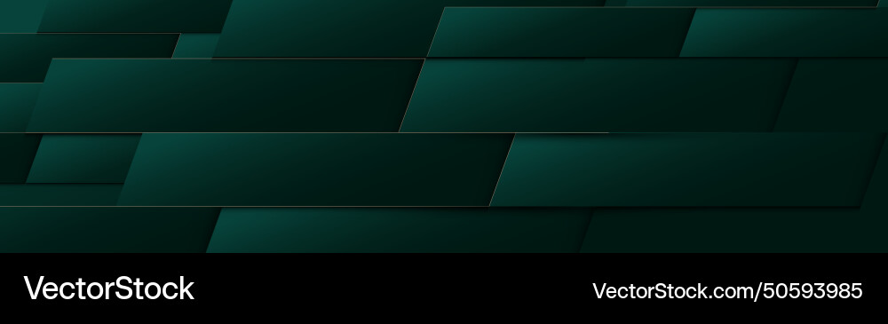 Abstract background with dark green rectangles Vector Image