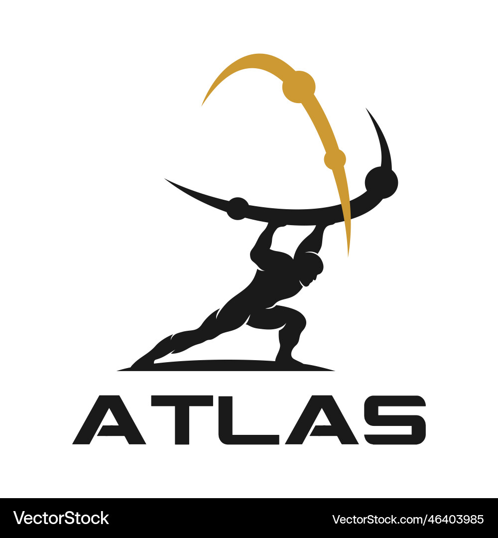 Atlas Strength Logo Royalty Free Vector Image - VectorStock