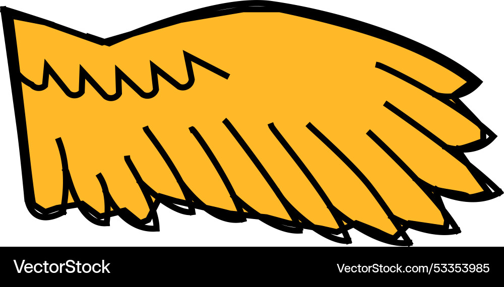 Birds wing icon color Royalty Free Vector Image