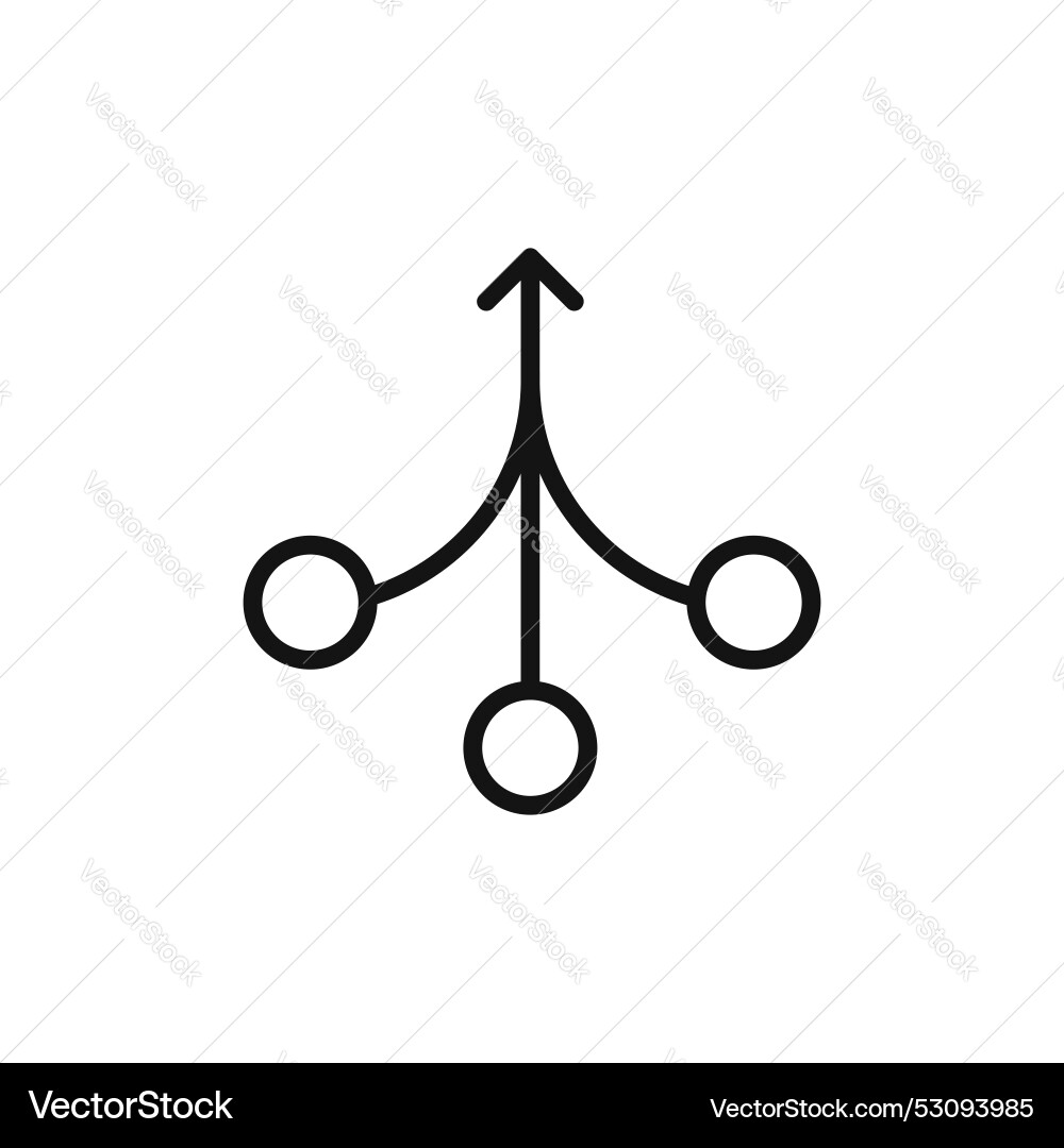 Consolidation icon isolated on white background Vector Image
