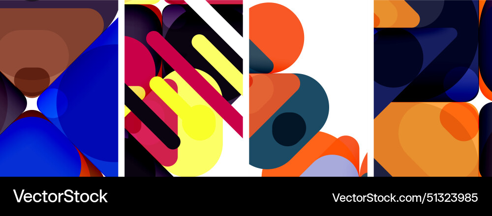 Geometric elements abstract backgrounds Royalty Free Vector