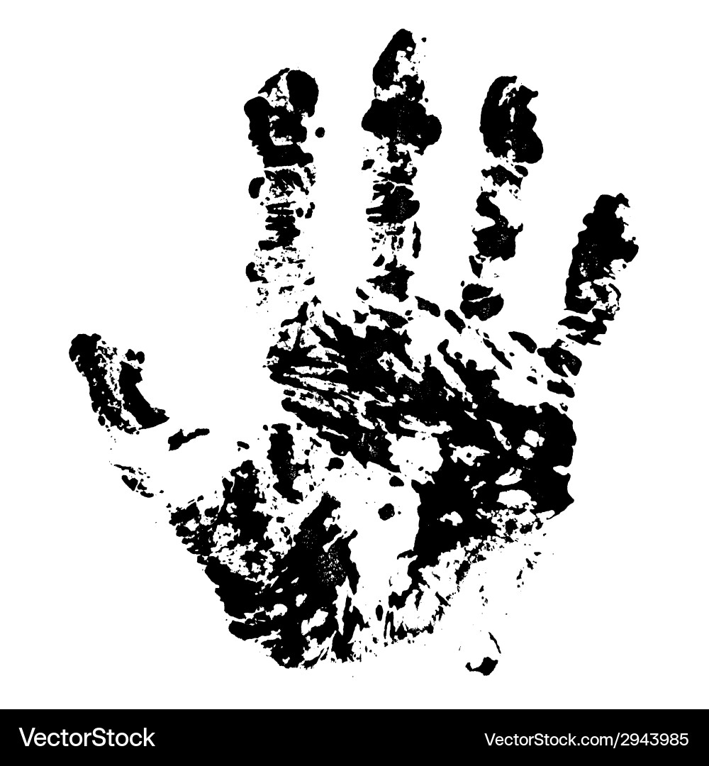 Hand trace Royalty Free Vector Image - VectorStock